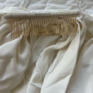 Kamperett | Accessories | Kamperett Floor Sweeping Bow Veil 0 Silk ...